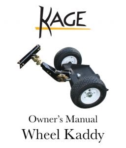 Mower Sulky | Walk Behind Sulky | Kage Wheel Kaddy | Lawn Sulky